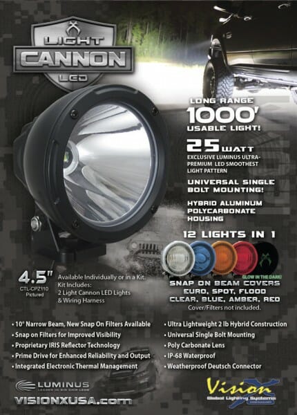 Light Cannon LED Light by Vision X – Shining with Unprecedented ...